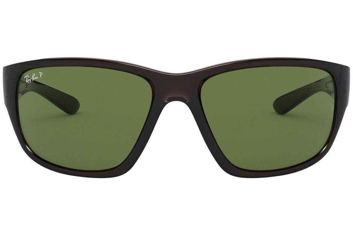 Ray-Ban RB4300 705/09 63 Grey/Green Polarised - Sunglass Culture