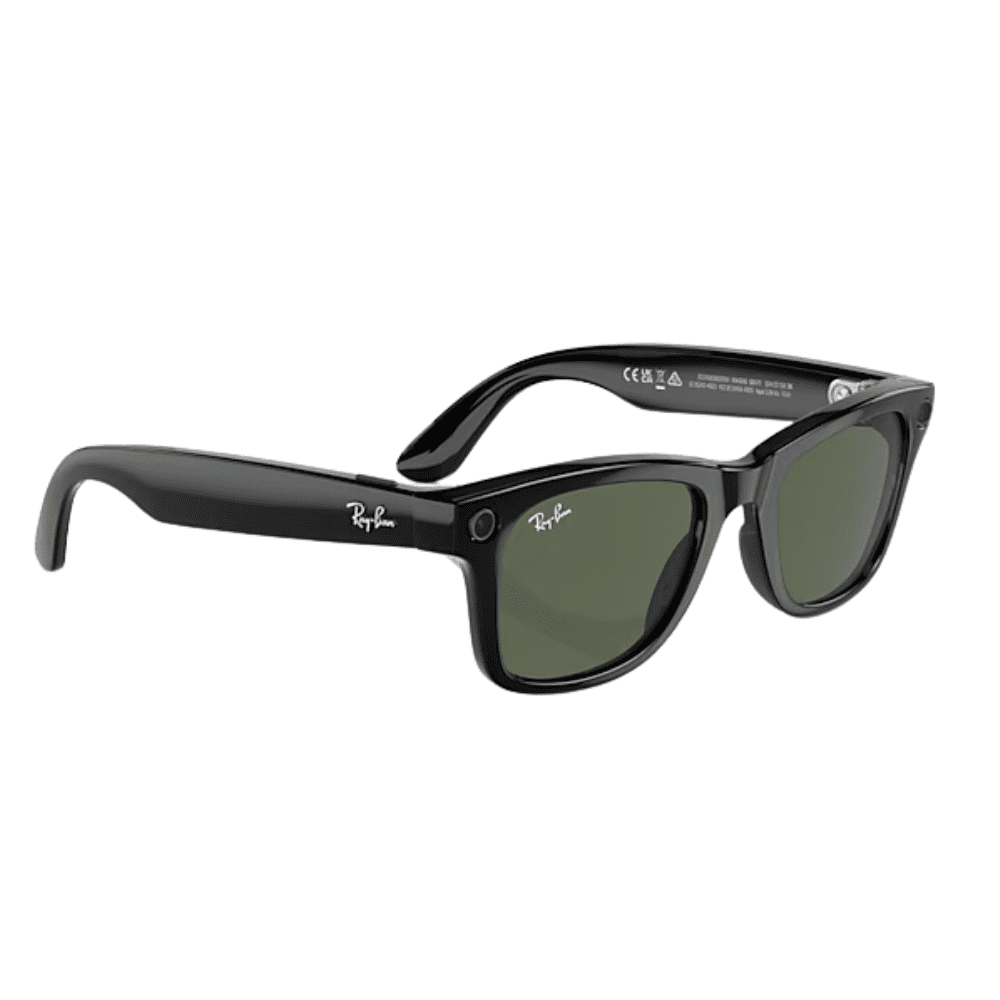 Ray-Ban Smart Glasses Meta Wayfarer RW4008 601/7153 Shiny Black/G15 ...
